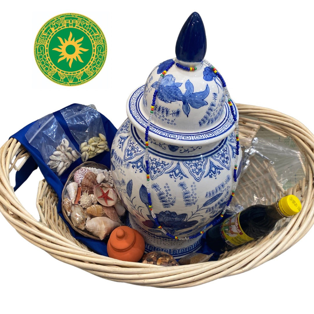 Olokun set with basket – INSHEMIAMI